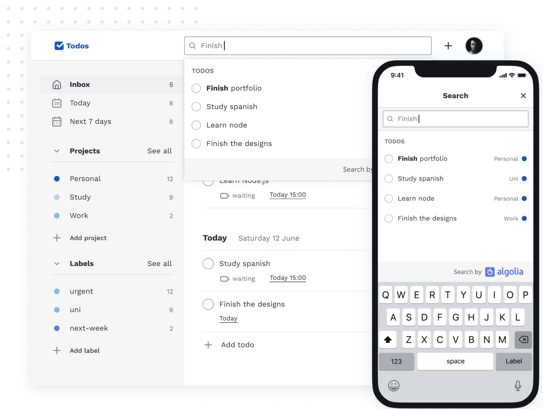 Aplicación de tareas en React y Firebase